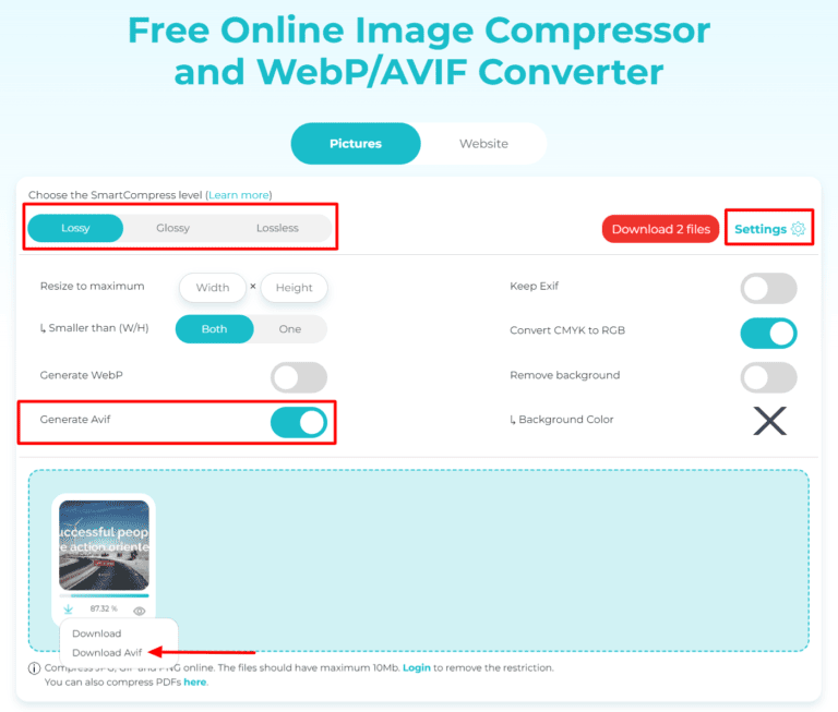 5 Best Ways to Convert PNG to AVIF and Save 50% More Space - ShortPixel Blog