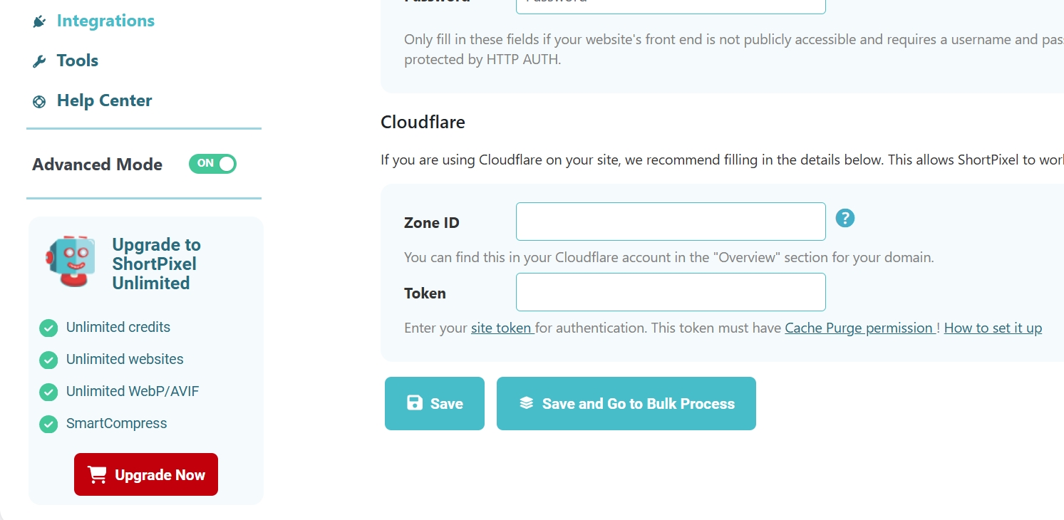 Using ShortPixel Image Optimizer with Cloudflare's API Token - ShortPixel Knowledge Base